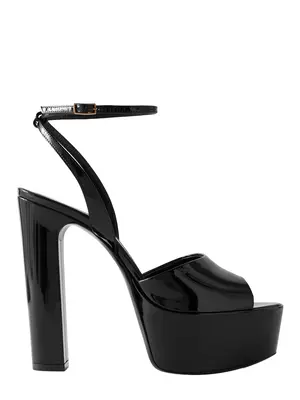 Saint Laurent Jodie Platform Sandals - Black