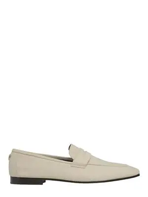BOUGEOTTE Bougeotte Flaneur Suede Penny Loafers Beige