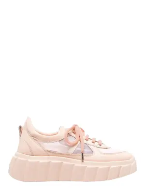 Agl Blondie Grid Platform Sneakers - Pink