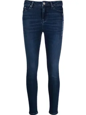 Karl Lagerfeld Mid-rise Skinny Jeans - Blue