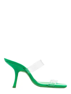 By Far Clara 100mm Sandals - Green
