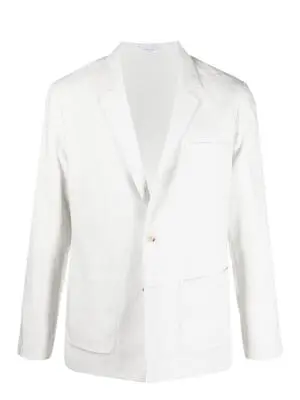 Boglioli Single-breasted Linen Blazer - White