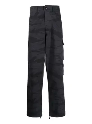 MAHARISHI Camouflage-print Cargo Trousers - Black