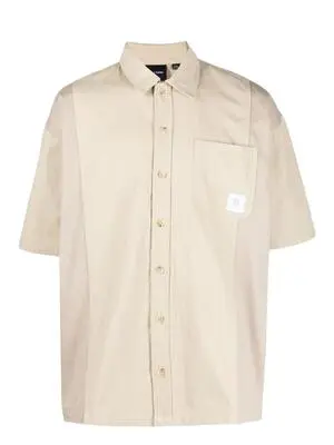 DAILY PAPER Modji Short-sleeved Twill Shirt - Neutrals