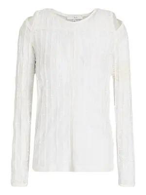 IRO PARIS Camille Cold-shoulder Crochet-knit Top - Off-white