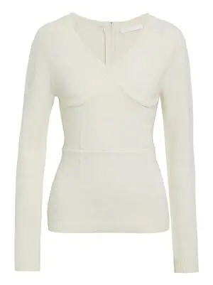 Helmut Lang Wool Knit Sweater - Cream