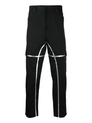 FERRARI Panelled Tapered Trousers - Black