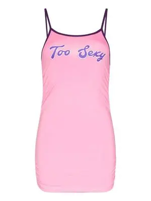 Natasha Zinko Slogan-print Vest Top - Pink
