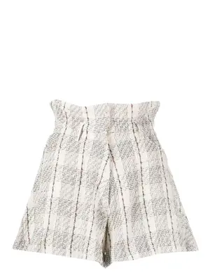 IRO PARIS Vanko Paperbag-waist Shorts - Neutrals