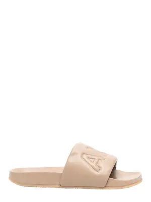 AMBUSH Logo Embossed Slides - Neutrals