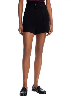 Cinq À Sept Aldi Belted Shorts - Black