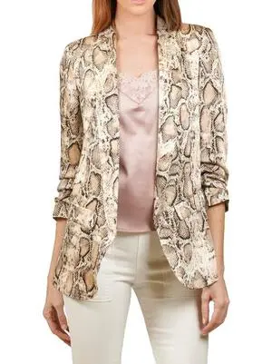 NIKKI LUND NINA Snake Print Blazer