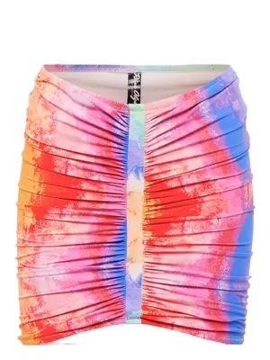 REINA OLGA Geraldina Tie-dye Miniskirt - Multicoloured