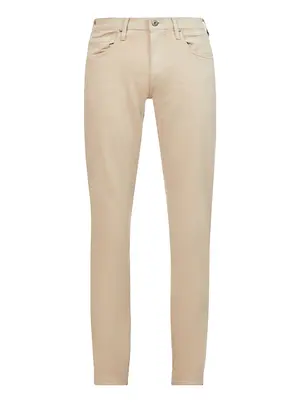 Paige Slim Straight-leg Stretch-denim Jeans - Toasted Almond