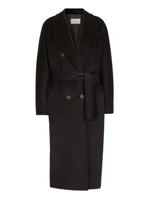 Max Mara Madame Wool And Cashmere Coat - Black