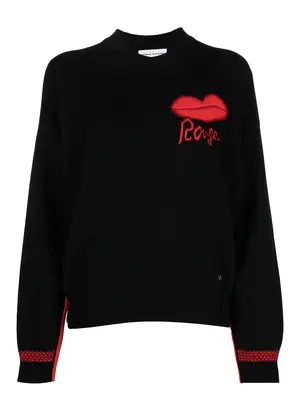 Sonia Rykiel Paris Crew Neck Jumper - Black