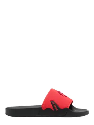 Raf Simons Raf Simons Embossed Logo Slides Red