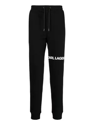 Karl Lagerfeld Logo-print Track Pants - Black