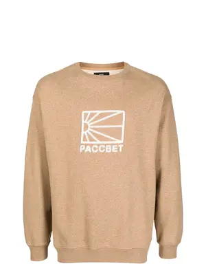 RASSVET Logo-motif Cotton Sweatshirt - Brown