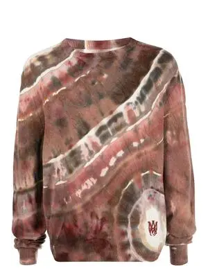 Amiri Tie-dye Cashmere Sweater - Red