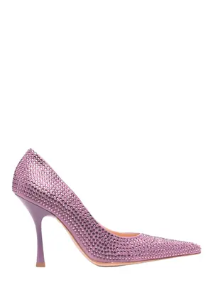 Liu Jo X Leonie Hanne Crystal-embellished Pumps - Purple