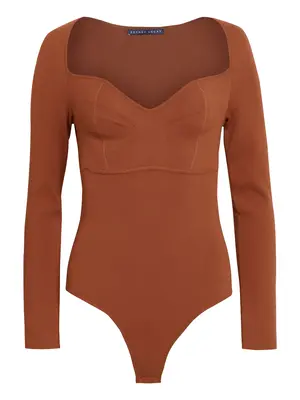 Zeynep Arçay Stretch-knit Bodysuit - Brown