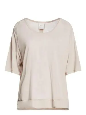Varley Nava Cutout Tencel™ And Linen-blend Jersey T-shirt - Stone