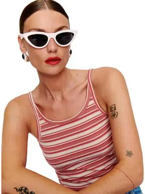 REFORMATION Reformation Calie Tank Top Red