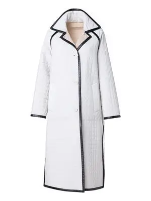 Akris Kevin Lerit Reversible Quilted Taffeta Coat - Black,white