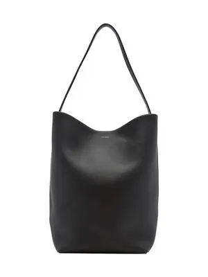 THE ROW Large Park N/s Leather Tote Bag - Black