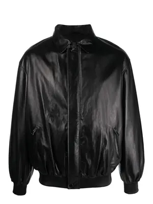 MANOKHI Biker Bomber Jacket - Black