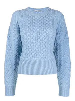 STELLA MCCARTNEY Stella McCartney Aran-Knit Cropped Jumper