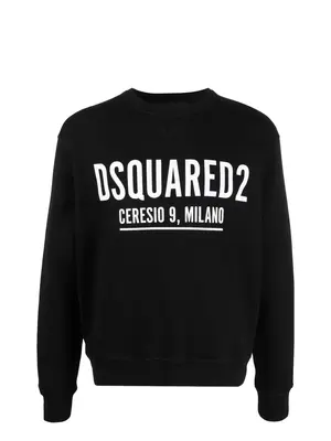 Dsquared2 Logo-print Cotton Sweatshirt - Black