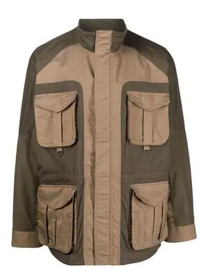 WHITE MOUNTAINEERING Panelled Cargo Pocket Jacket - Brown