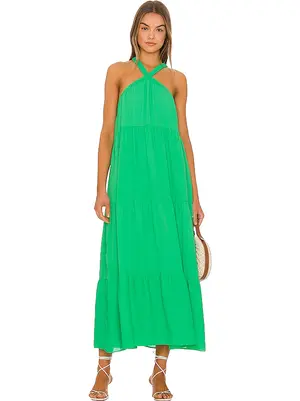 Show Me Your Mumu Hallie Halter Dress - Spring Green