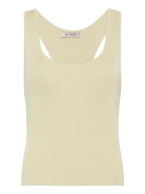 ST. AGNI Racer Back Knit Top