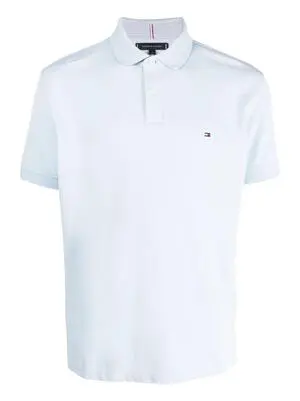 Tommy Hilfiger Logo-patch Polo Shirt - Blue