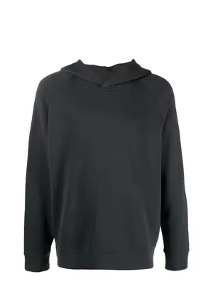 Vince Cotton Popover Hoodie - Black