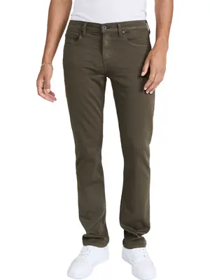 Paige Federal TRANSCEND Slim Straight Jeans River Moss