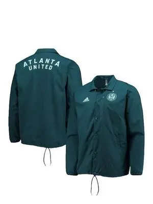 Adidas Atlanta United Fc Anthem Full-snap Jacket By - Green