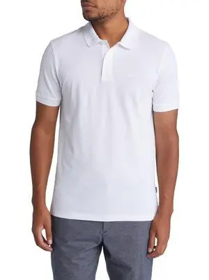 BOSS Pallas Cotton Polo White