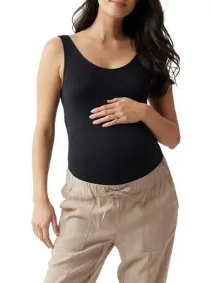 INGRID & ISABEL Cooling Maternity Bodysuit - Black