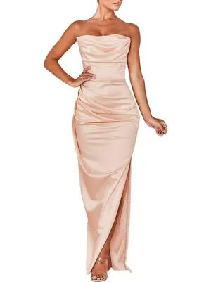HOUSE OF CB HOUSE OF CB Adrienne Strapless Gown