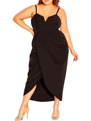 City Chic City Chic Sassy Dress Black