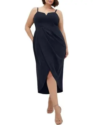 City Chic City Chic Sassy Dress Navy