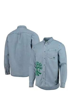 THE WILD COLLECTIVE Austin Fc Denim Button-down Long Sleeve Shirt - Blue