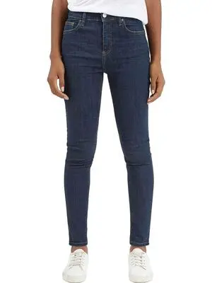 TOPSHOP 'jamie' High Rise Crop Skinny Jeans