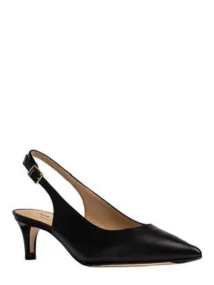 JON JOSEF Jon Josef Tina Slingback Pumps Black Leather