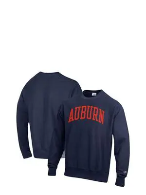 Champion Auburn Tigers Arch Reverse Weave Pullover Sweatshirt - Navy