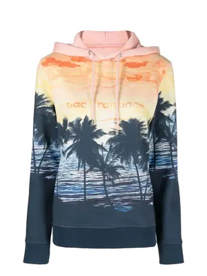 Rabanne Printed Hoodie - Blue